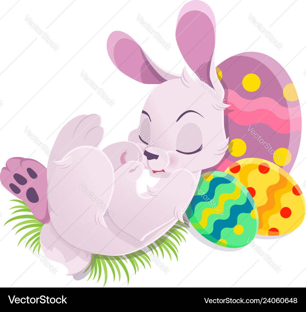 Easter bunny Royalty Free Vector Image - VectorStock