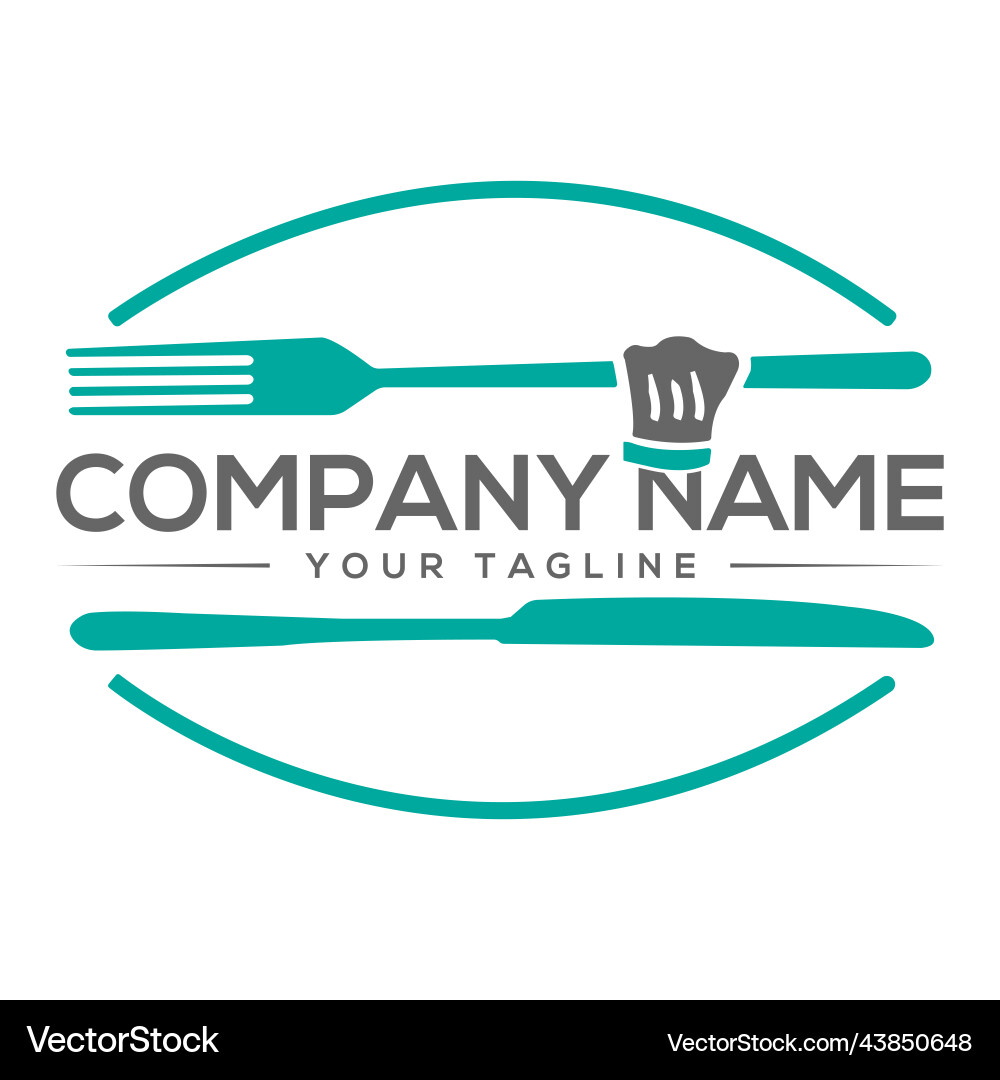 Food and restaurant logo design Royalty Free Vector Image
