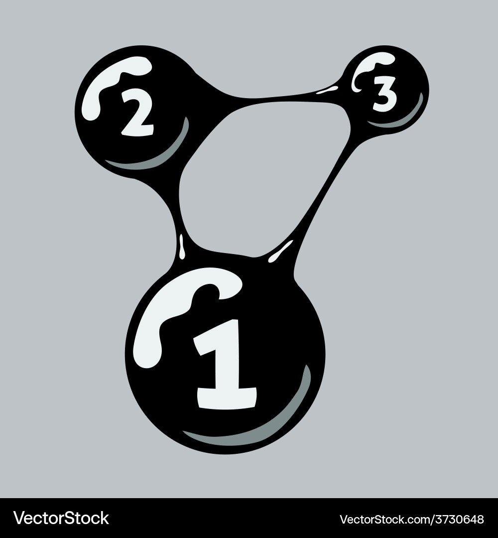 Metaball infographics Royalty Free Vector Image