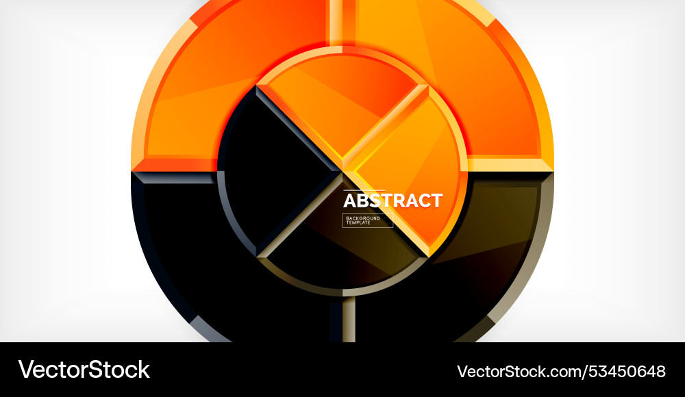 Triangle circles background Royalty Free Vector Image