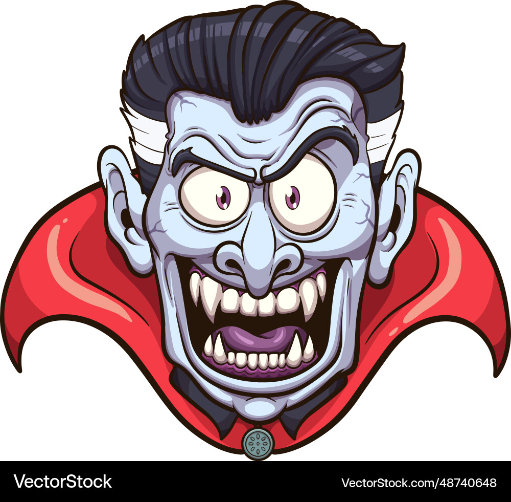 Vampire face Royalty Free Vector Image - VectorStock