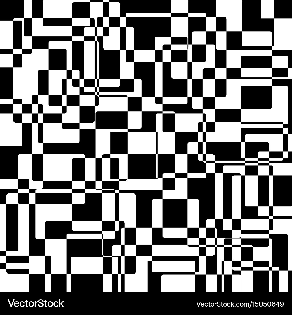 Black and White Square Texture Royalty Free Vector Image