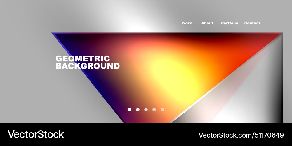 Electric blue triangle on magenta rectangular Vector Image