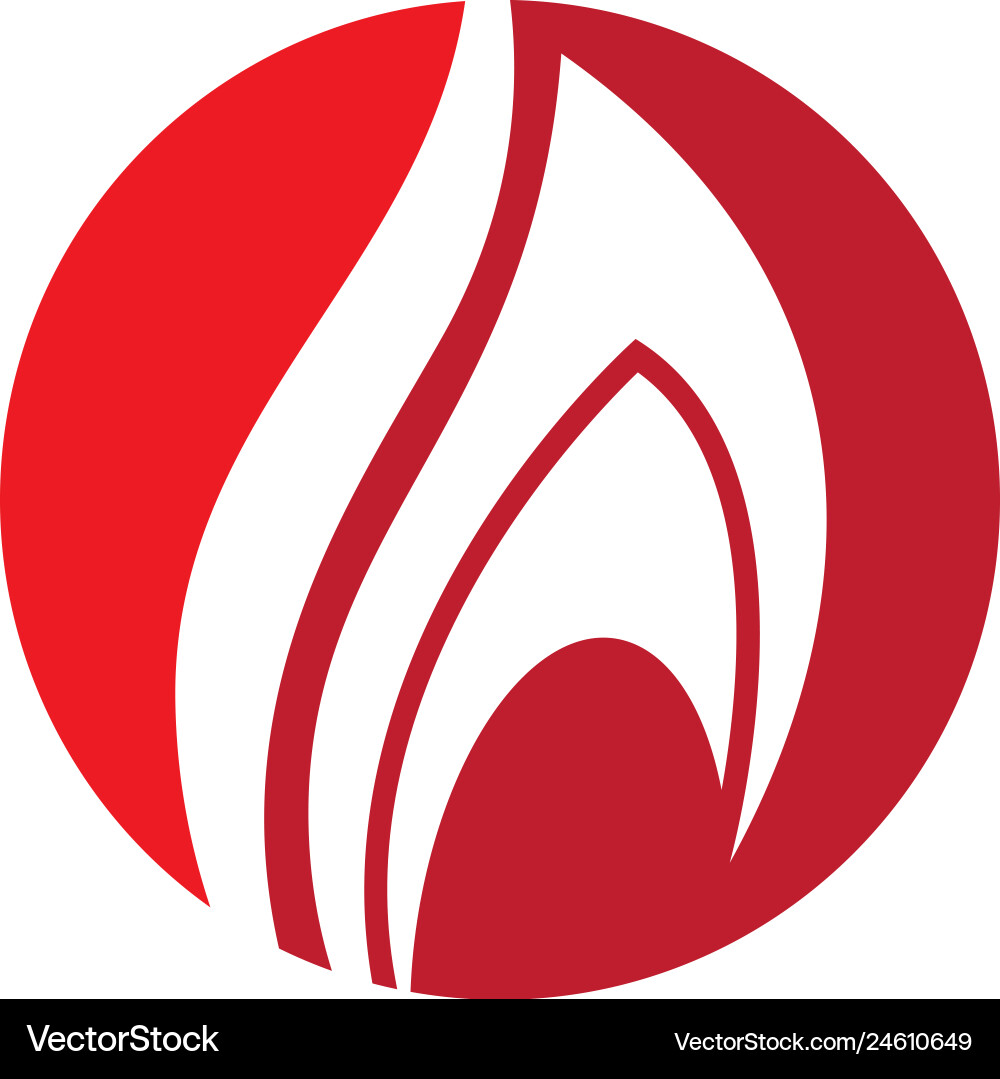 Fire symbol Royalty Free Vector Image - VectorStock