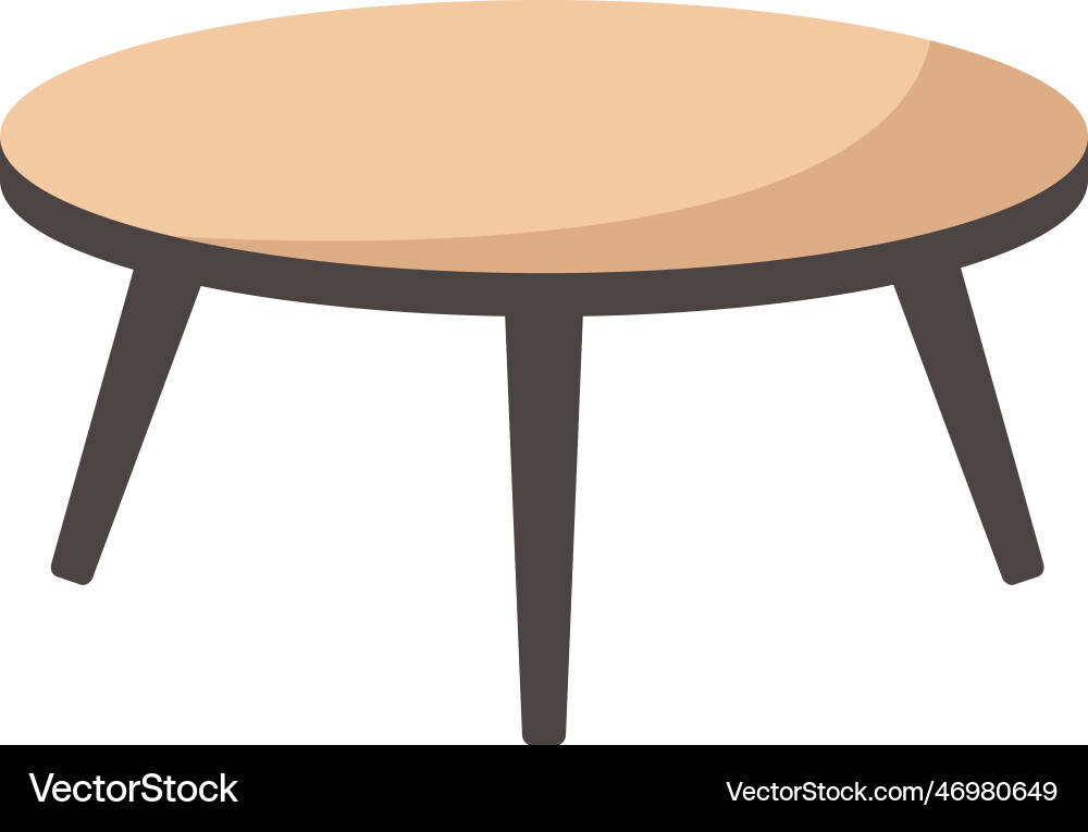 Isolated coffee table Royalty Free Vector Image