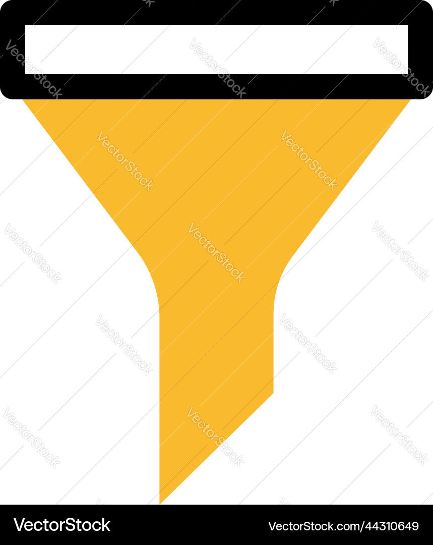 Pc filter on a white background Royalty Free Vector Image