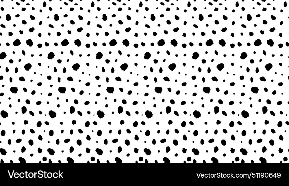 Seamless dalmatian animal horizontal pattern Vector Image