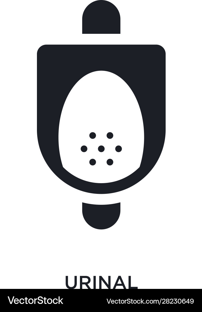 Urinal isolated icon simple element from hygiene Vector Image