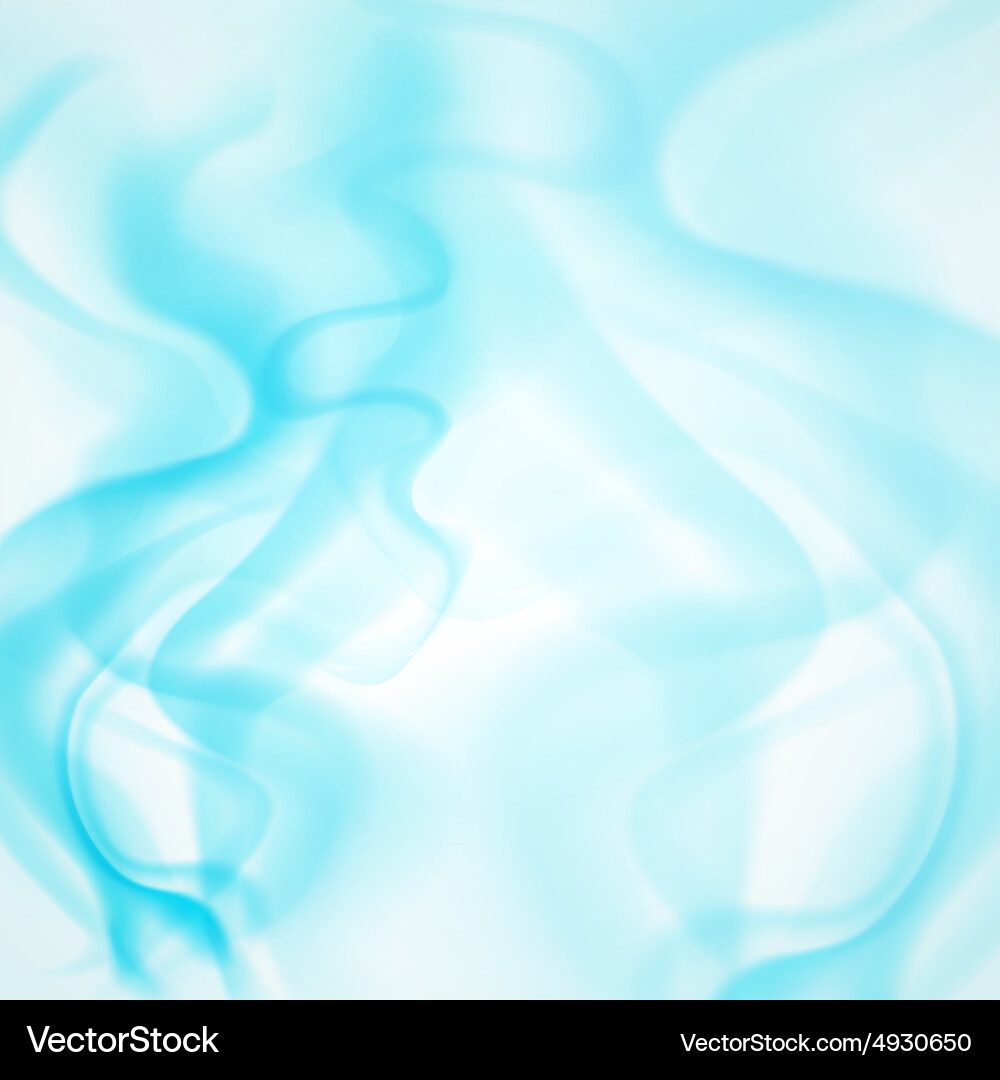 Abstract background of light blue smoke Royalty Free Vector