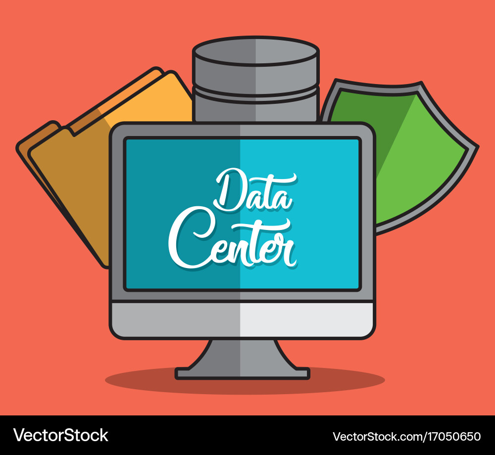 Data center design Royalty Free Vector Image - VectorStock