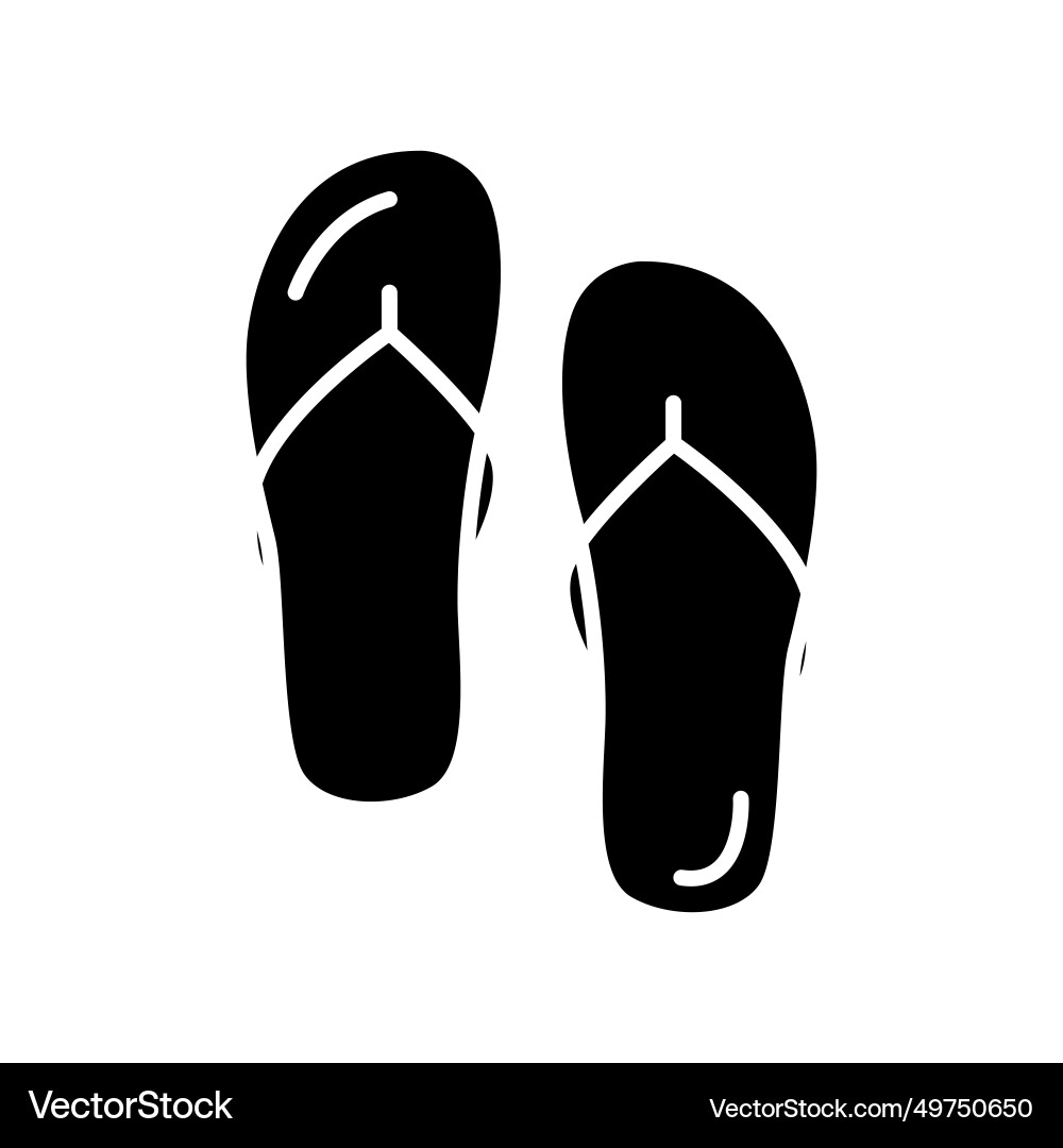 Flip-Flop-Symbol-Logo-Bild Lizenzfreies Vektorbild
