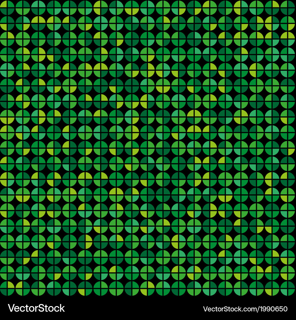 Green rings diagram seamless pattern – Royalty-Free Vector | VectorStock