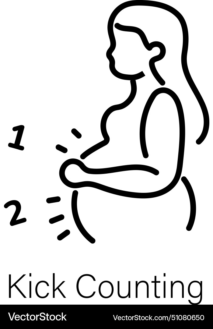 Kick counting Royalty Free Vector Image - VectorStock