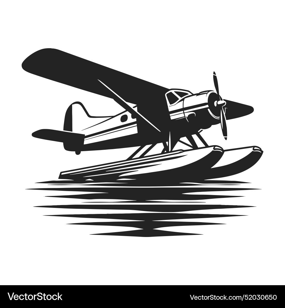 Seaplane Royalty Free Vector Image - VectorStock
