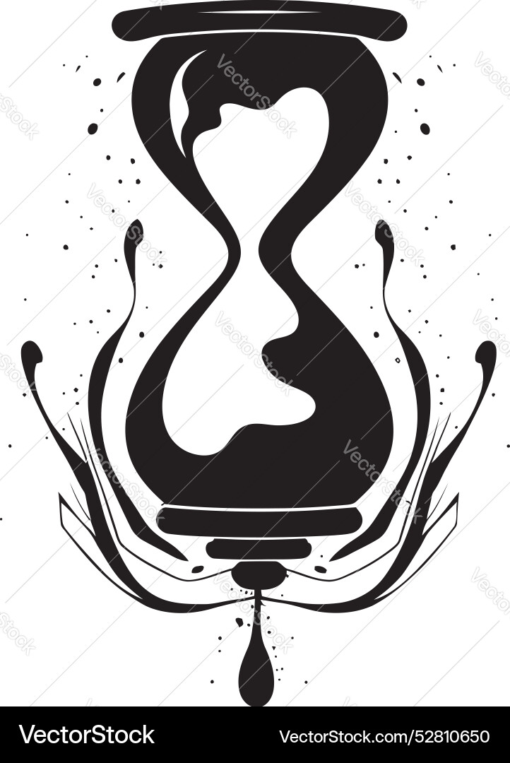 Time keeper hourglass symbol design infinite Vector Image