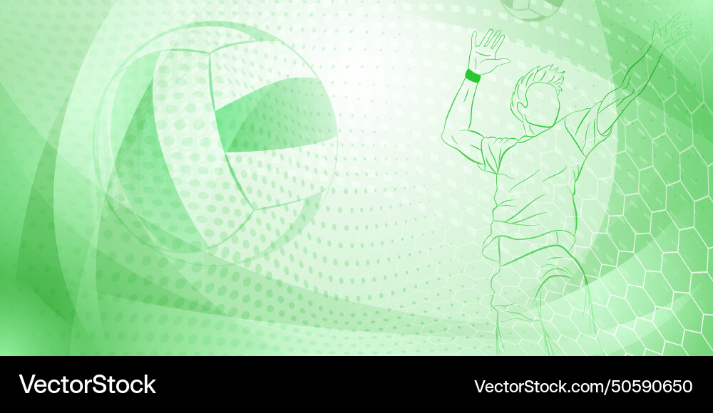 Volleyball themed background Royalty Free Vector Image