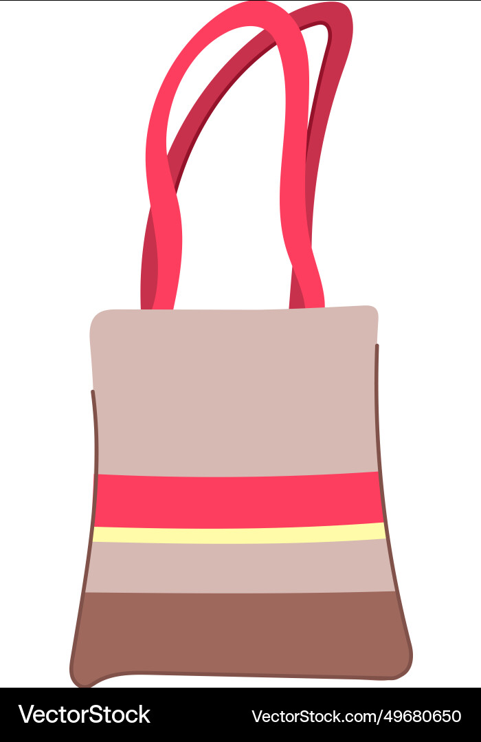 wiederverwendbare Tasche Cartoon Lizenzfreies Vektorbild