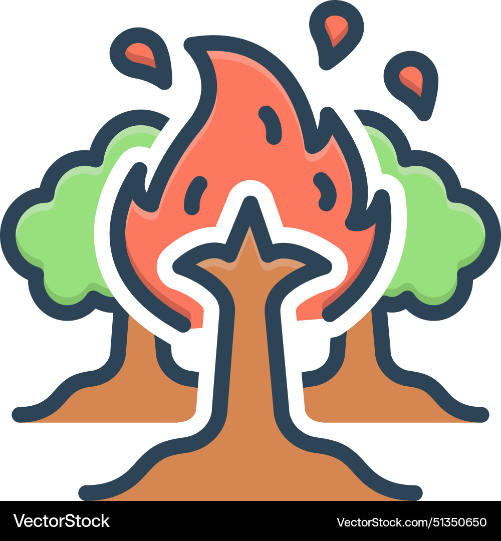 Wildfire Royalty Free Vector Image - VectorStock