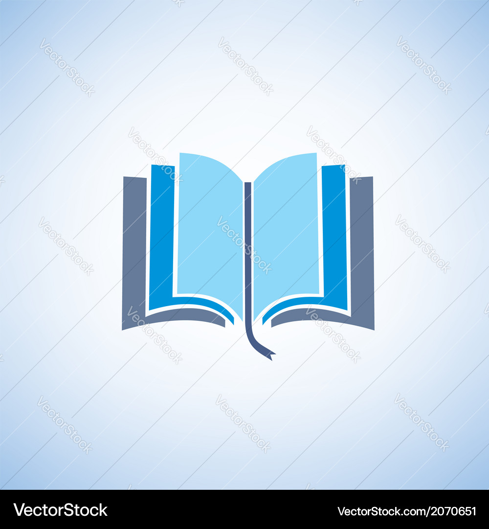 Book isolated symbol Royalty Free Vector Image