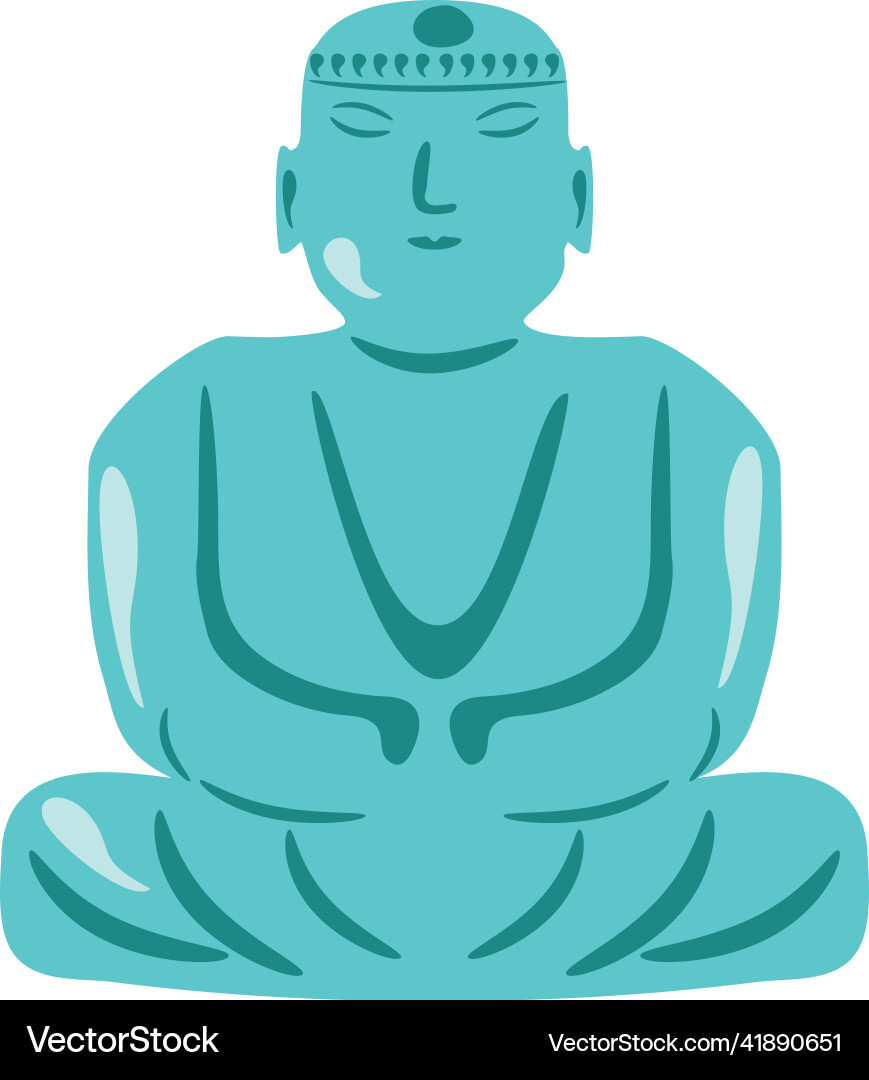 Buddha statue icon Royalty Free Vector Image - VectorStock