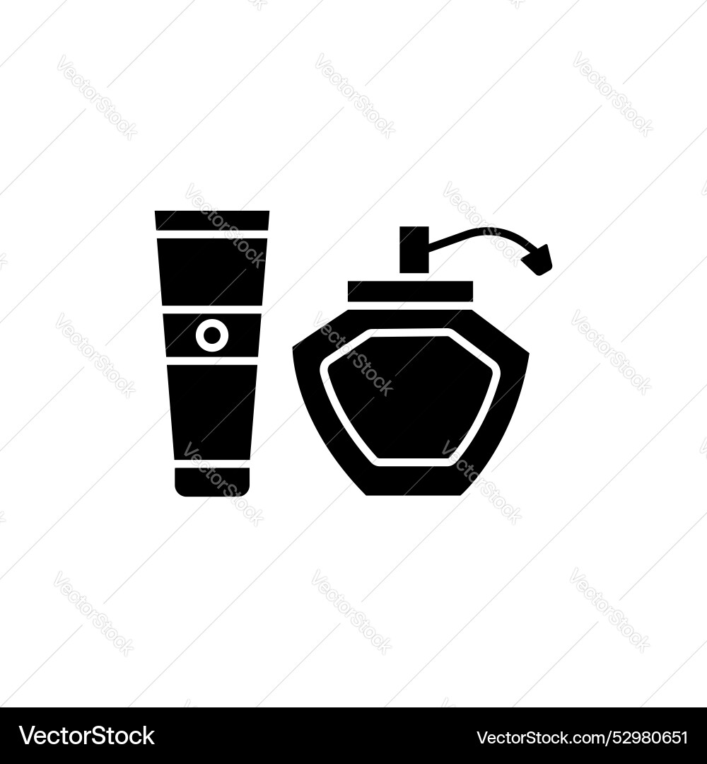 Cosmetics icon set cosmetic products symbol Vector Image