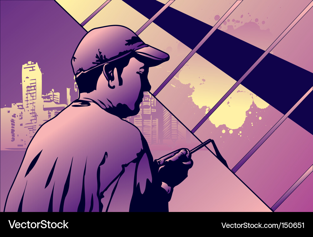 Working man Royalty Free Vector Image - VectorStock