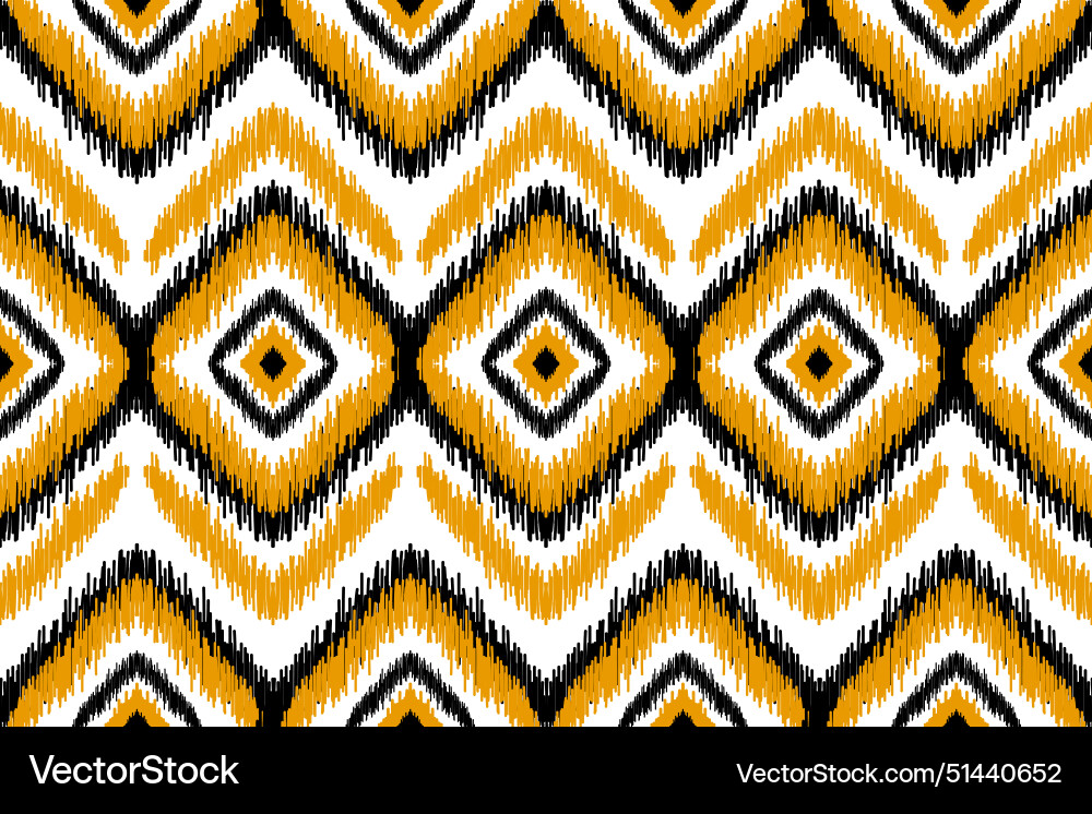 Abstract ethnic ikat art seamless pattern Vector Image