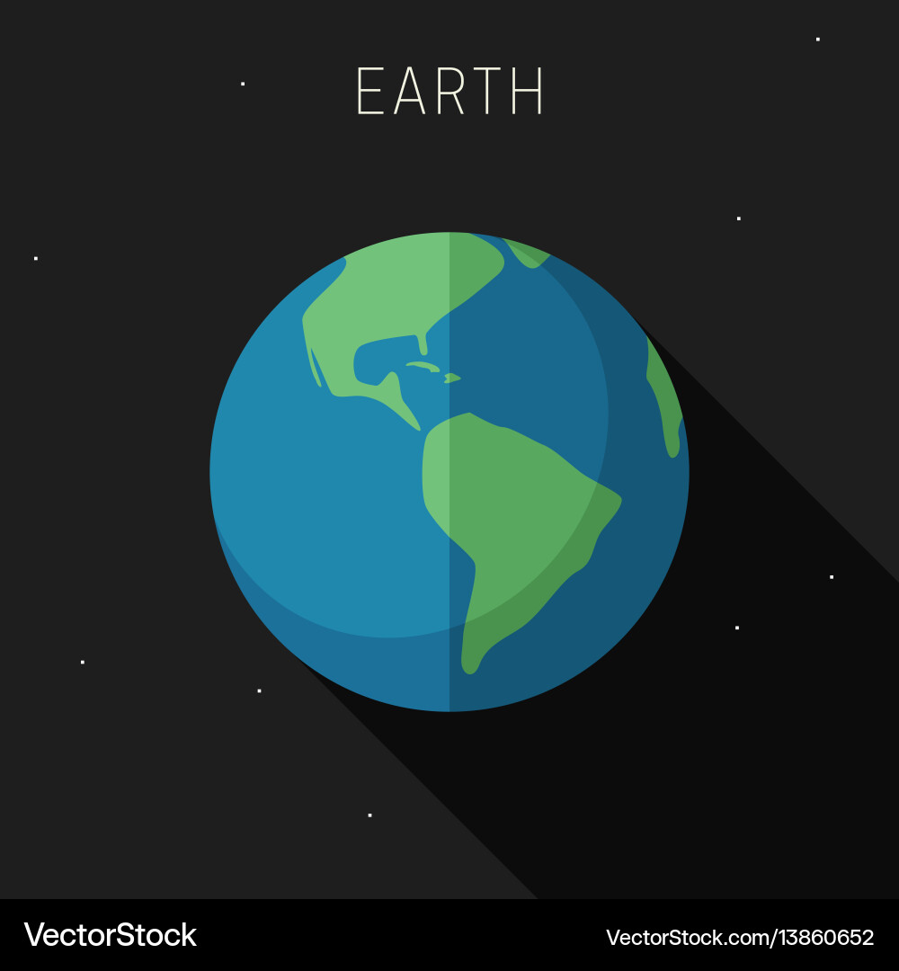 Earth planet Royalty Free Vector Image - VectorStock