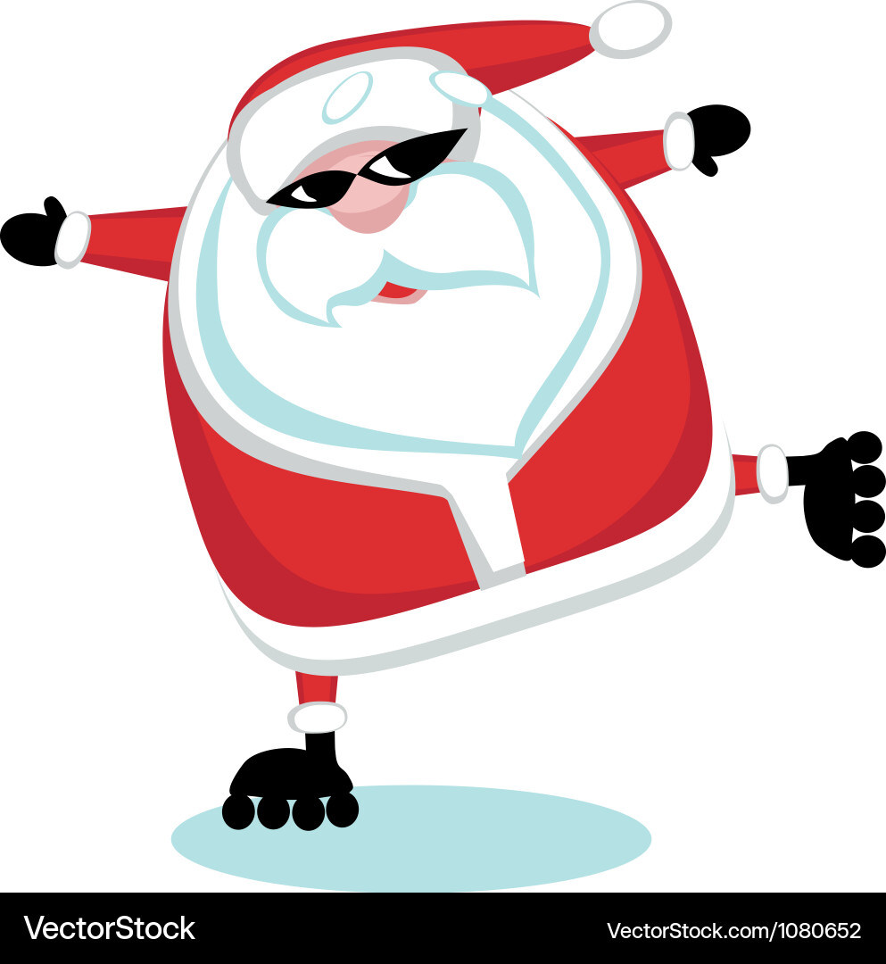 Extreme santa Royalty Free Vector Image - VectorStock