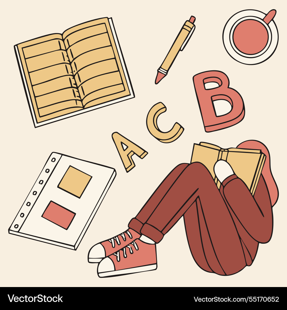 Flat lay and still life design collection Vector Image