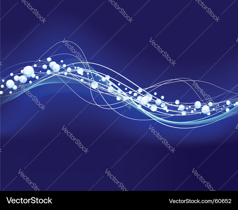 Glowing water waver Royalty Free Vector Image - VectorStock