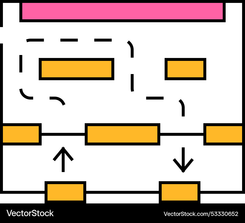 Store movement map icon color Royalty Free Vector Image