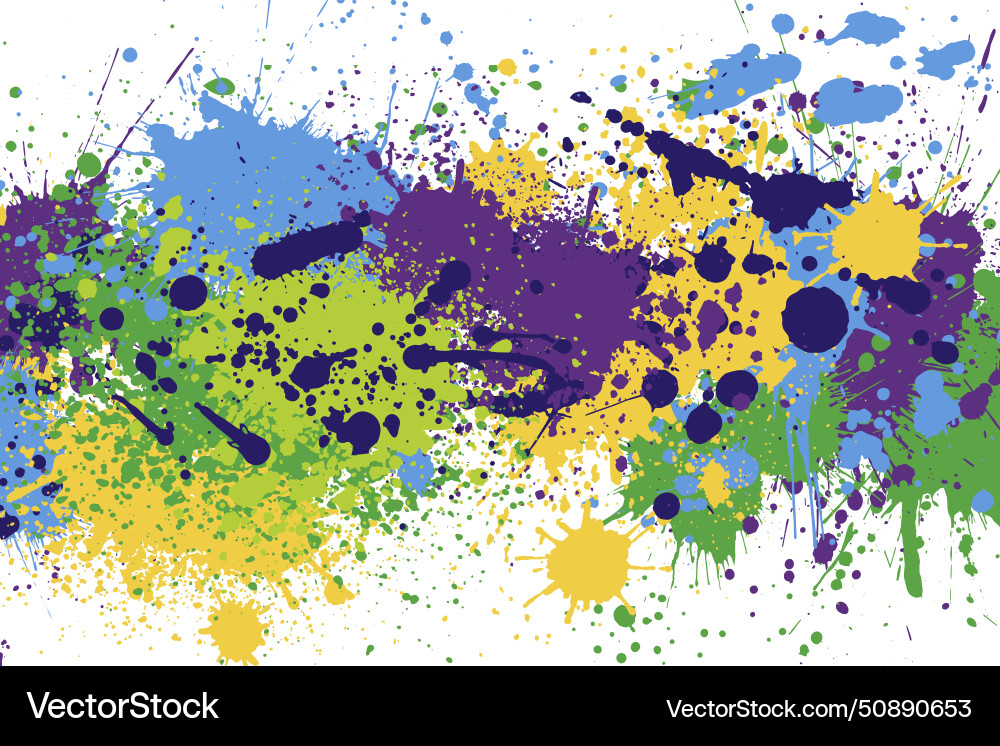 Beautiful banner with bright colorful splash Vector Image