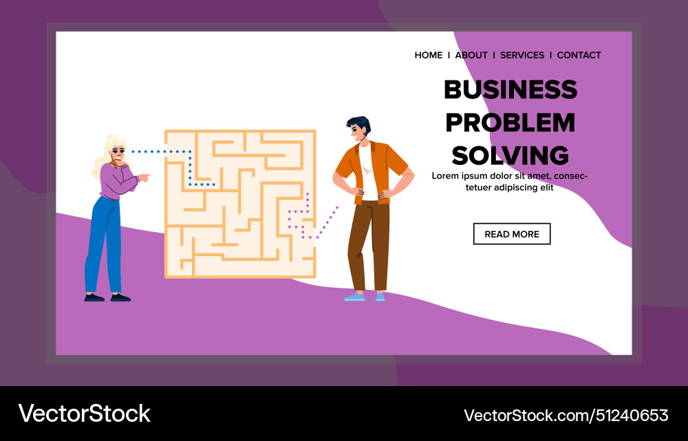 Creativity business problem solving Royalty Free Vector