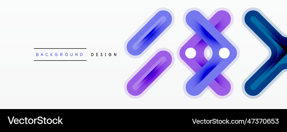 Cross line background minimal geometric template Vector Image