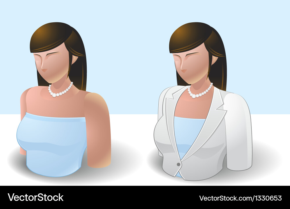 People icons women Royalty Free Vector Image - VectorStock