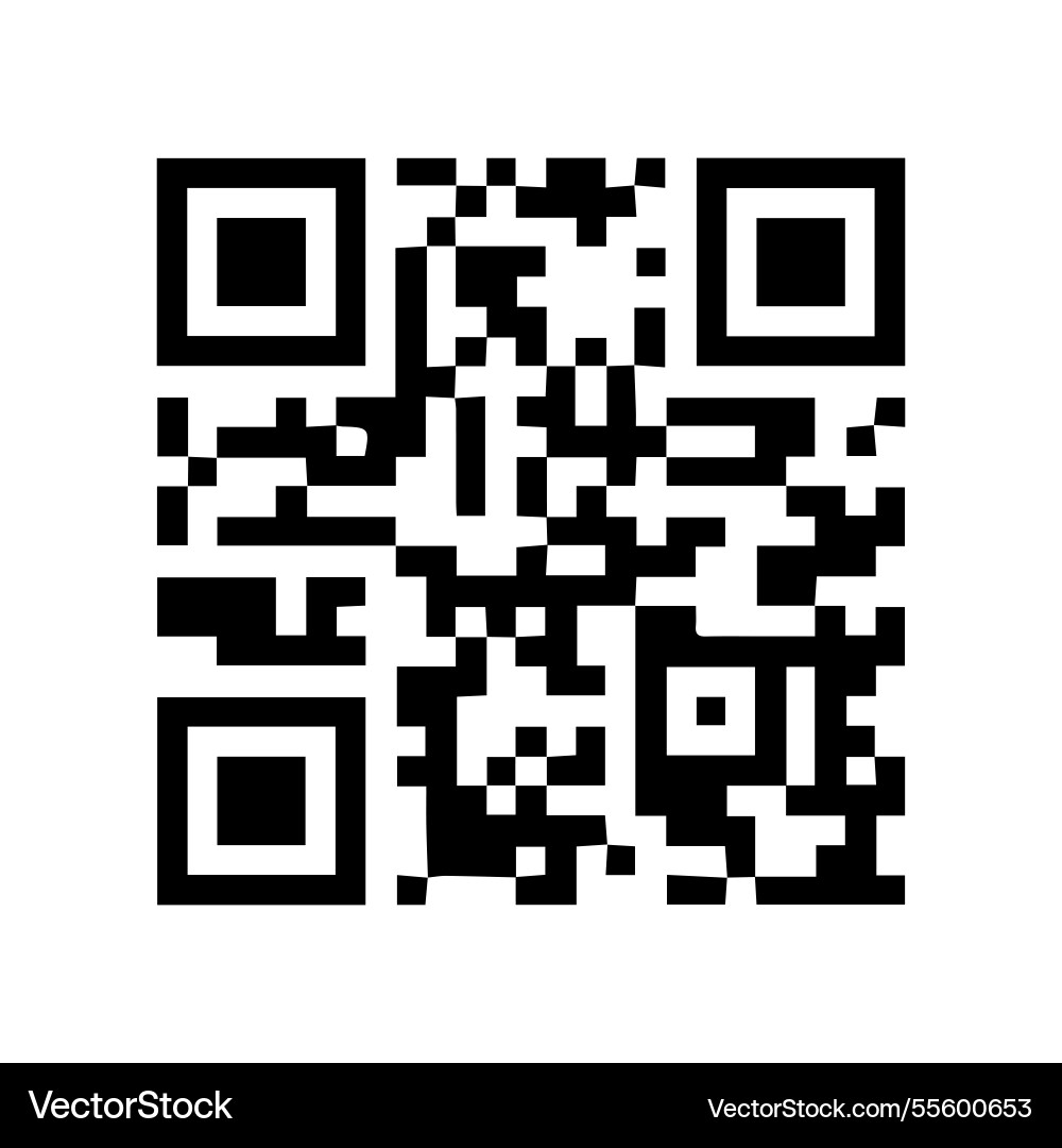 Qr-Code-Icon-Vorlage für schnelle Antwort-Matrix Vektorbild