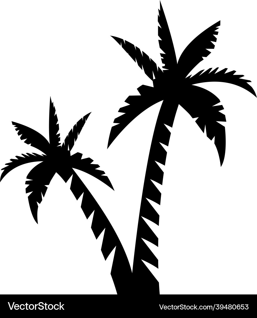 Tropical tree Royalty Free Vector Image - VectorStock