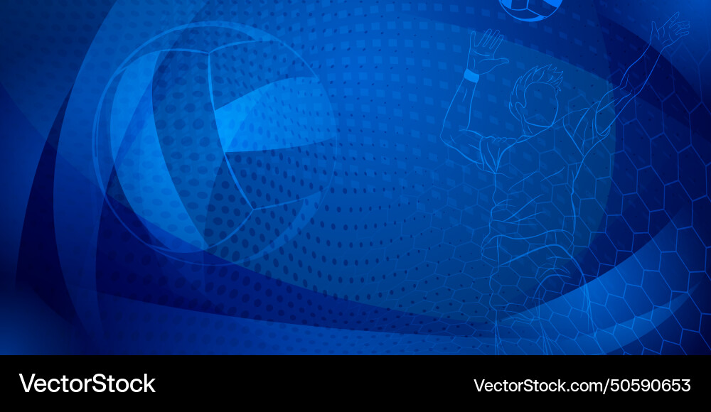 Volleyball themed background Royalty Free Vector Image