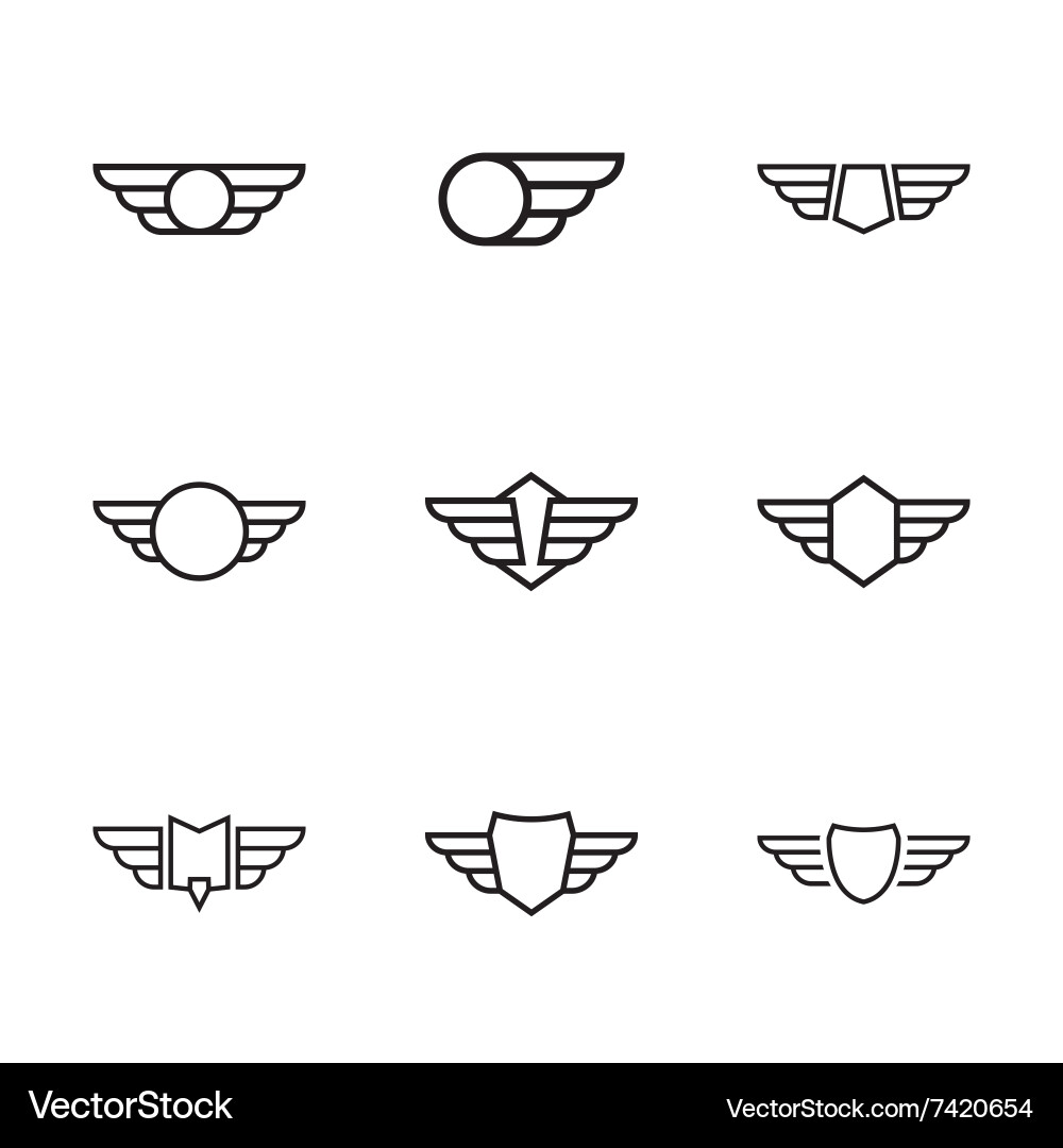Military Aviation Badge Royalty Free Vector Image