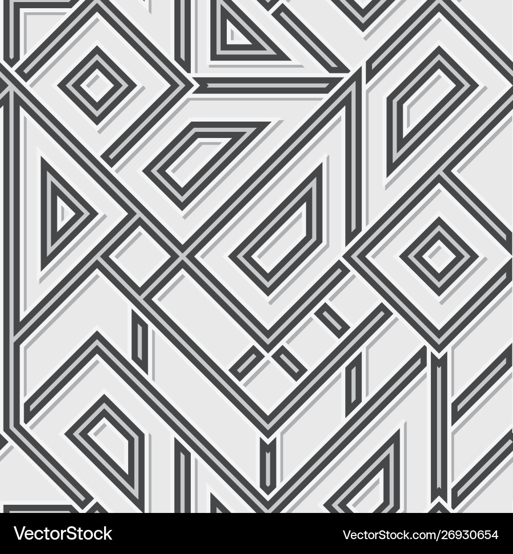 Monochrome geometric pattern Royalty Free Vector Image