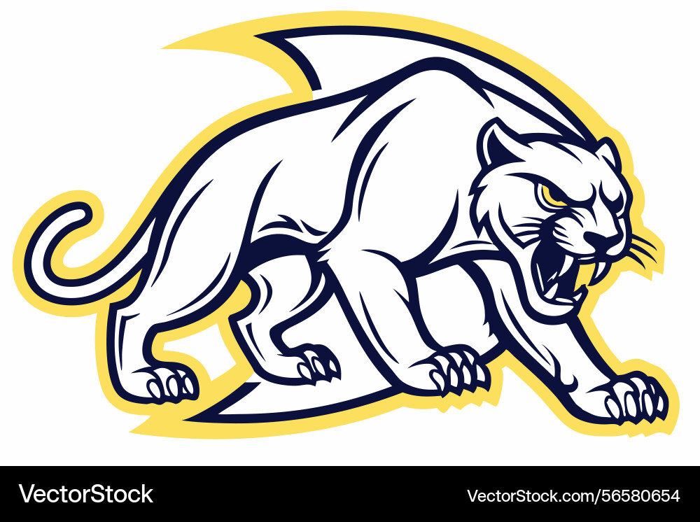 Panther mascot Royalty Free Vector Image - VectorStock