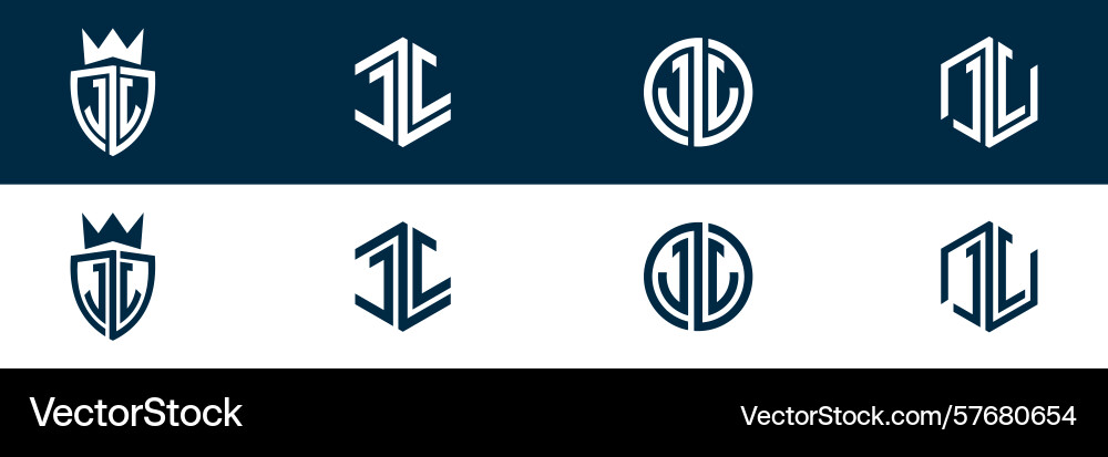 Typography jj letter logo design Royalty Free Vector Image