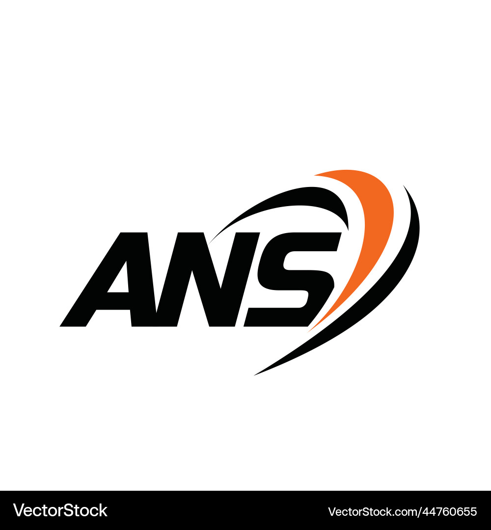 Ans monogram logo Royalty Free Vector Image - VectorStock