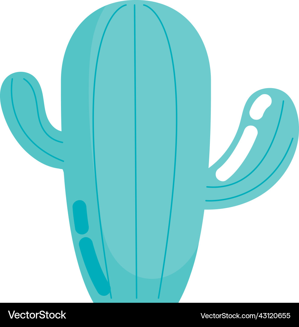 Cactus plant cartoon Royalty Free Vector Image