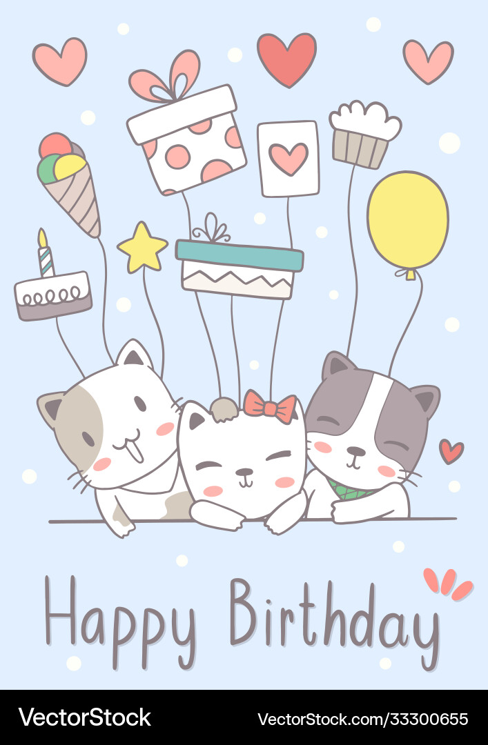 Birthday Cat Cute
