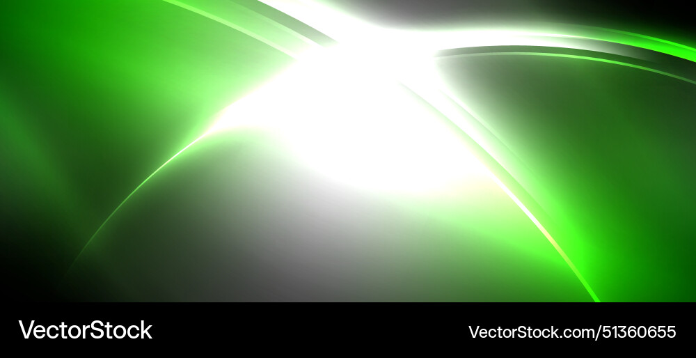 Neon glowing circle rays light round lines Vector Image