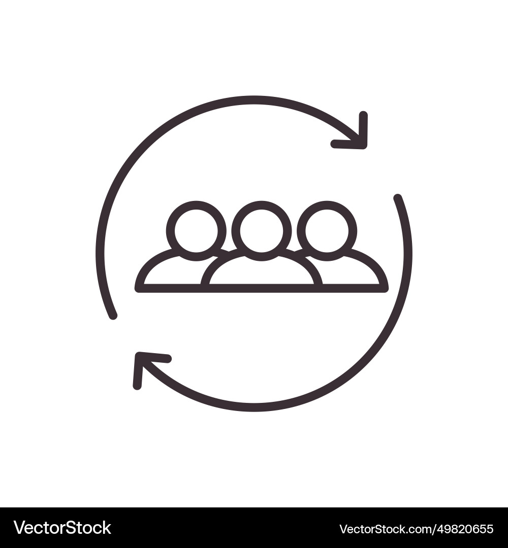 People communication icon logo design Royalty Free Vector