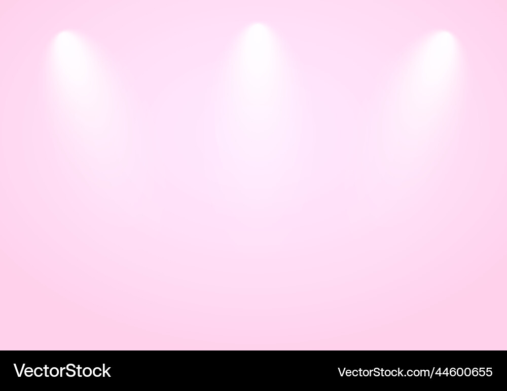 Pink sost illuminated scene mockup Royalty Free Vector Image