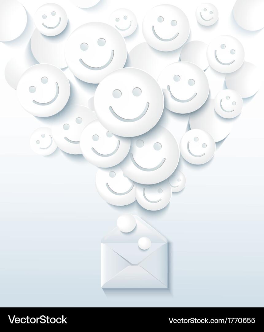 Positive message Royalty Free Vector Image - VectorStock